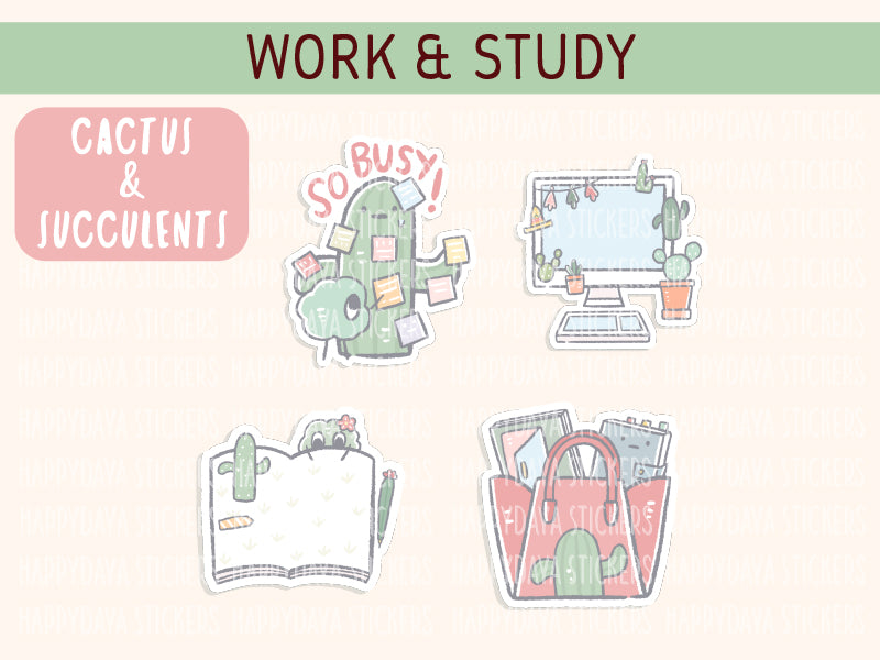 KIT1 (Cactus and succulents) Sheet4 Work and study – HappyDAYA