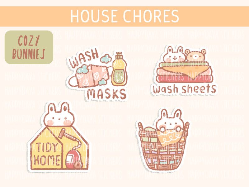 KIT9 (Cozy bunnies) Sheet5 House chores – HappyDAYA